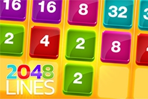 Gioco 2048 Lines su Giochi 123