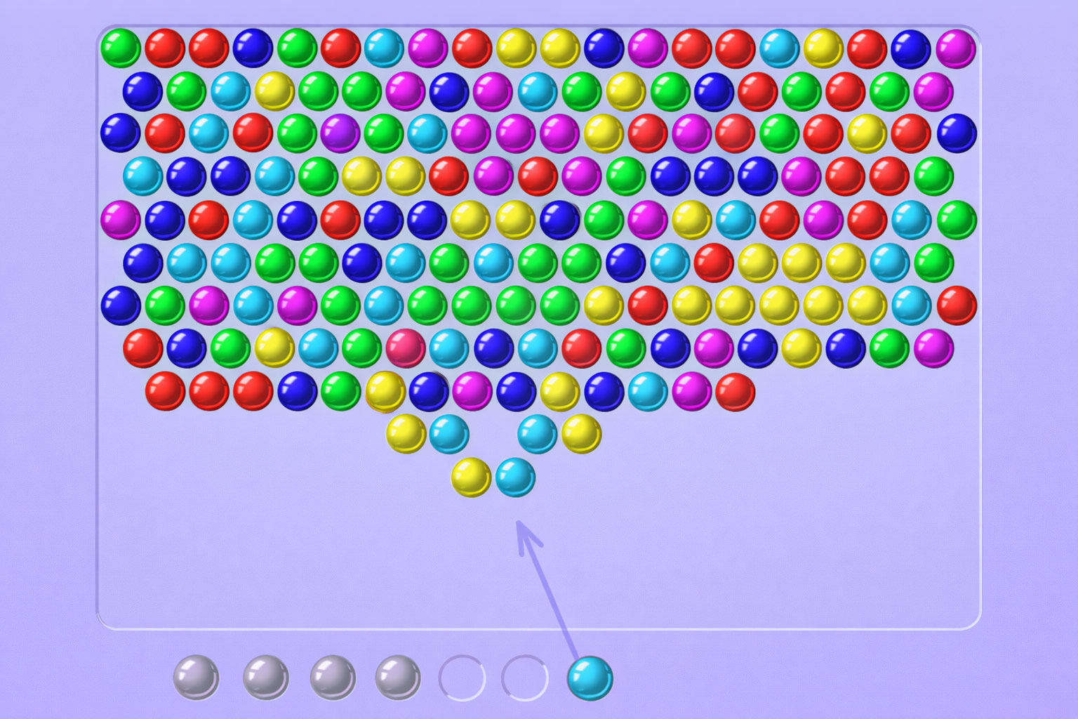 Gioco Bubble Shooter su Giochi 123
