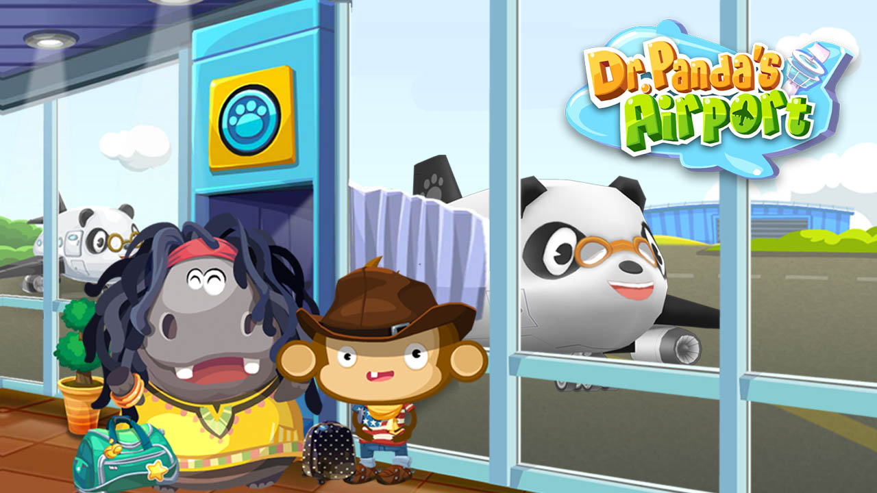 Gioco Dr. Panda Airport su Giochi 123