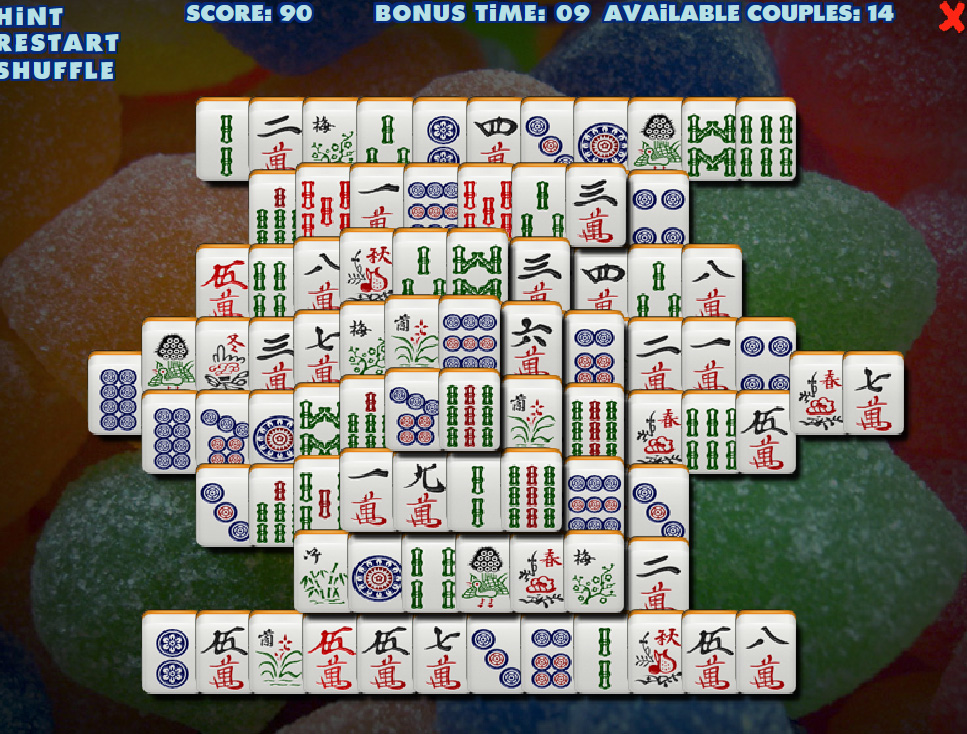 Gioco Mahjong Solitaire Deluxe su Giochi 123