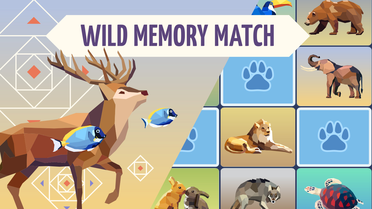 Gioco Wild Memory Match su Giochi 123