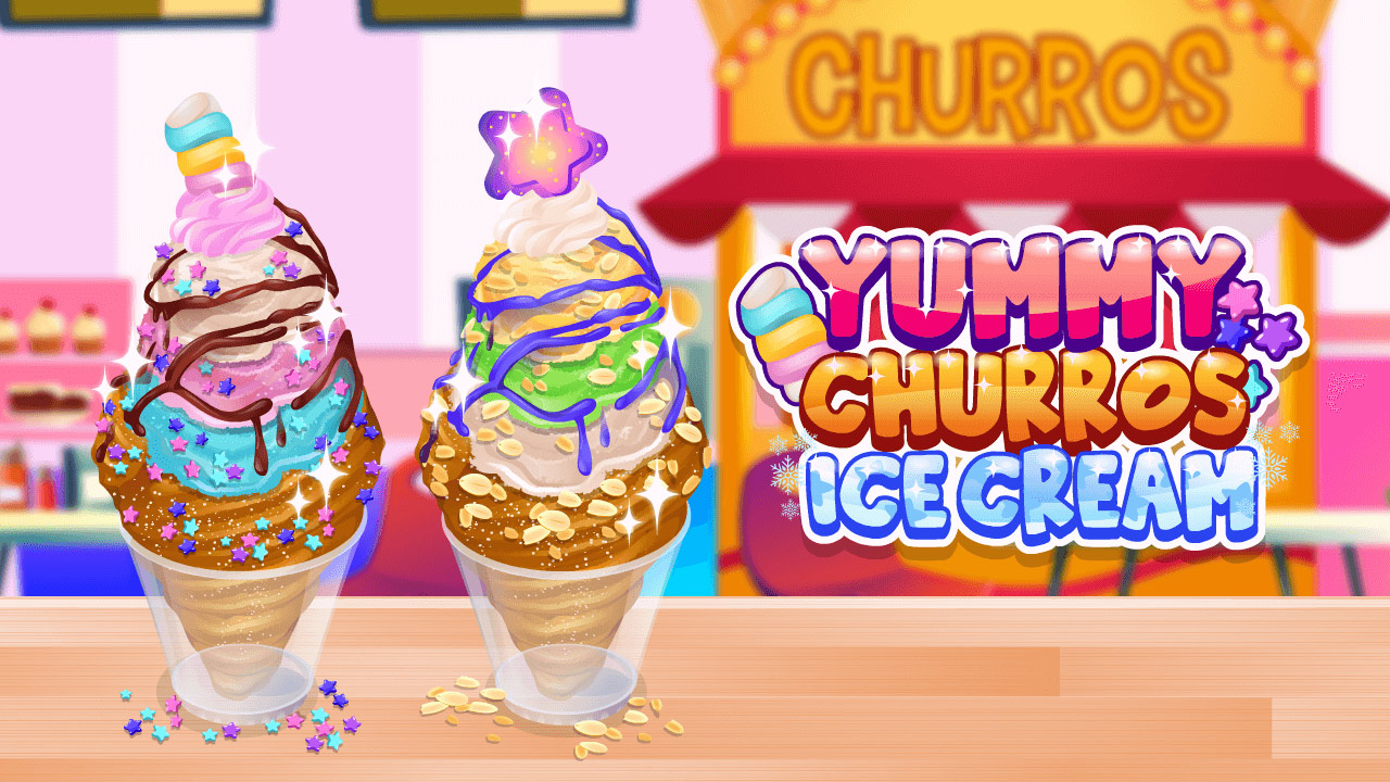 Gioco Yummy Churros Ice Cream su Giochi 123