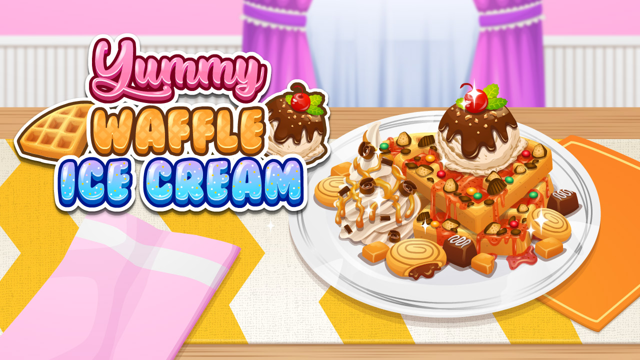 Gioco Yummy Waffle Ice Cream su Giochi 123